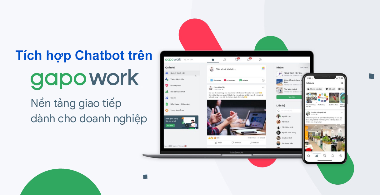 Hướng Dẫn Tích Hợp Chatbot FPT.AI Trên Mạng Xã Hội Gapo Work - FPT AI